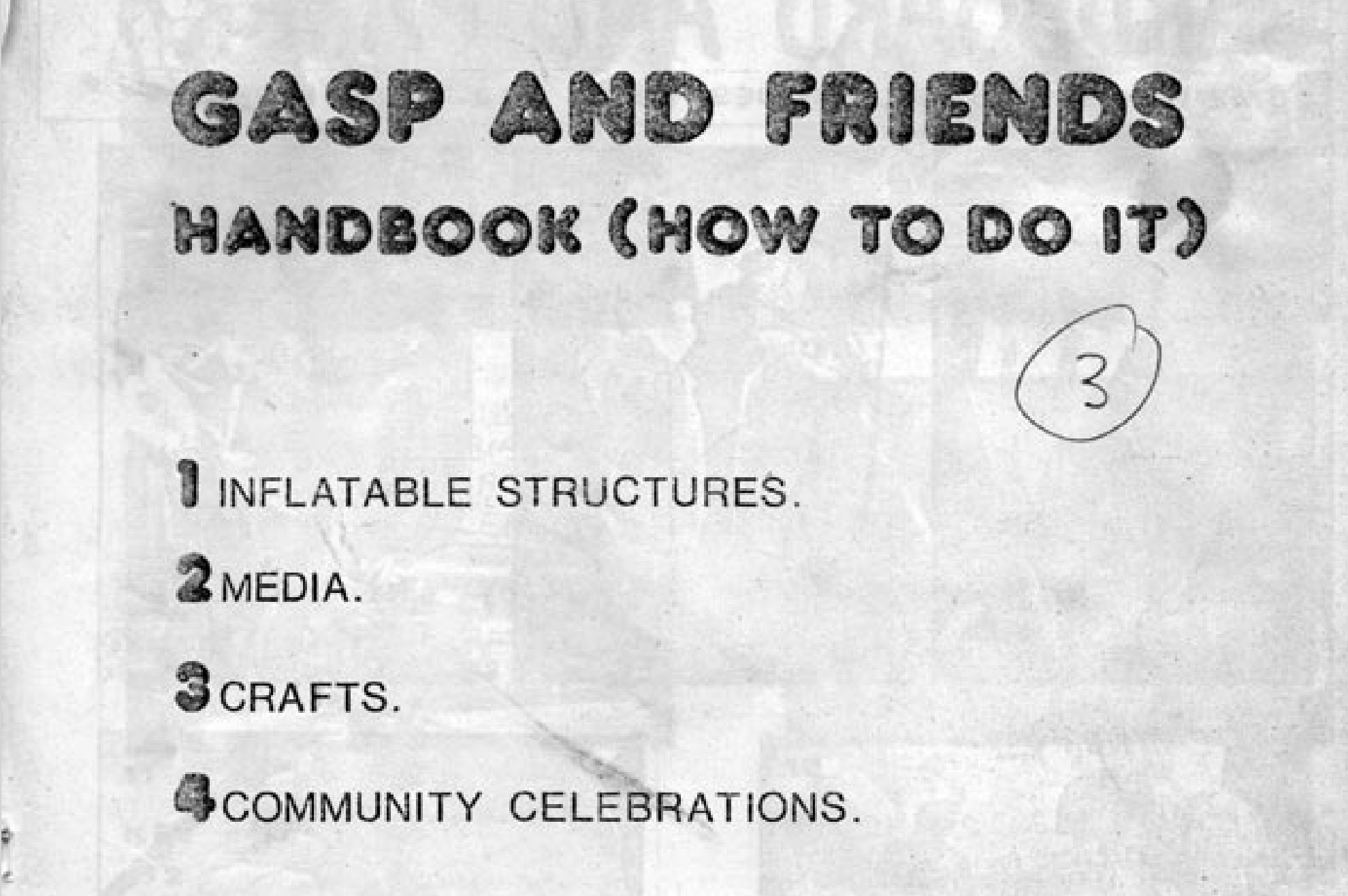 GASP Handbook, 1975 – The Jubilee Arts Archive 1974-94